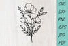 Floral bouquet SVG, Flower SVG, Wildflower SVG Sublimation - So Fontsy