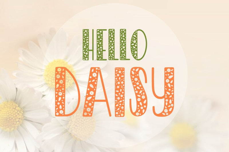Floral - Cute Decorative Font - So Fontsy