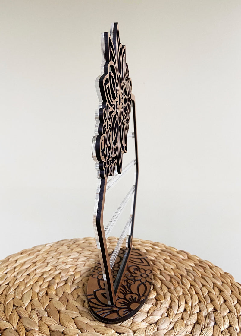 Floral Earring Stand File for Glowforge or Laser Cutter - So Fontsy