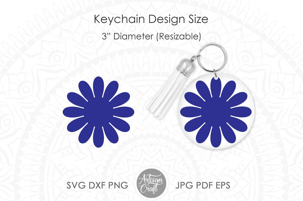 Floral Keychain SVG, floral shapes | So Fontsy