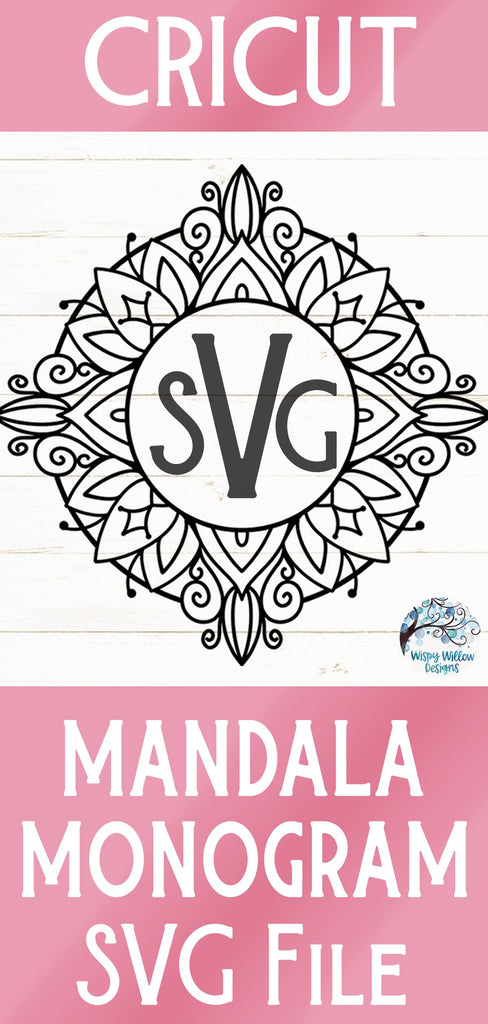 Floral Monogram Mandala SVG - So Fontsy