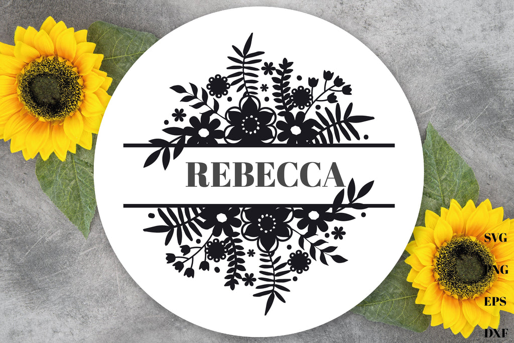 Floral Monogram | Monogram SVG - So Fontsy