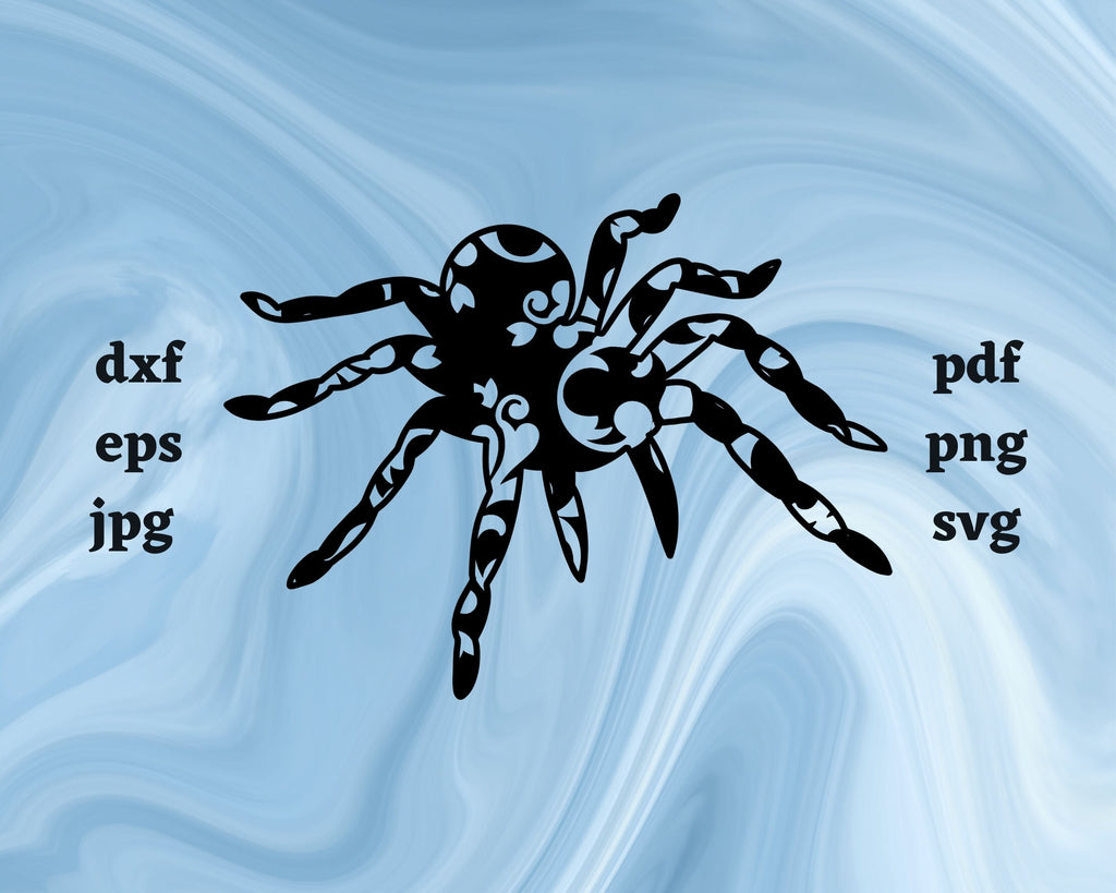 Floral Spider SVG Cut File - So Fontsy