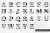 Floral Split Letters Svg Set A-Z, Split Alphabet Svg, Split Font Svg ...