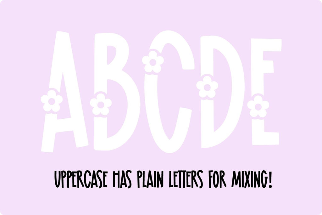 Floral Spring Flower Font - So Fontsy