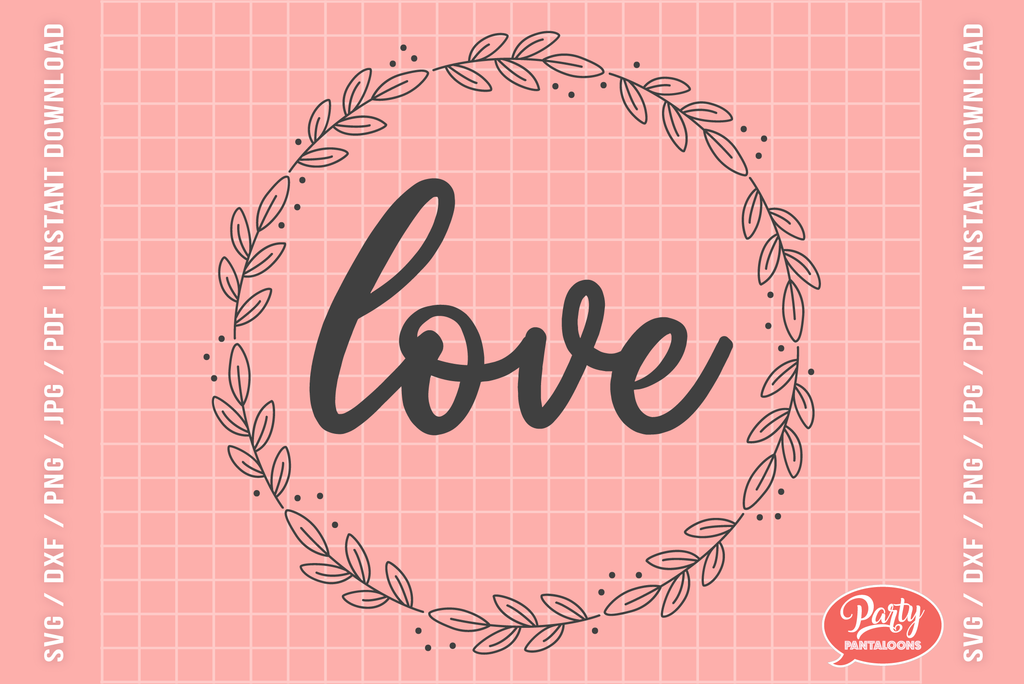 Floral Wreath Words SVG | Svg Dxf Png Pdf - So Fontsy