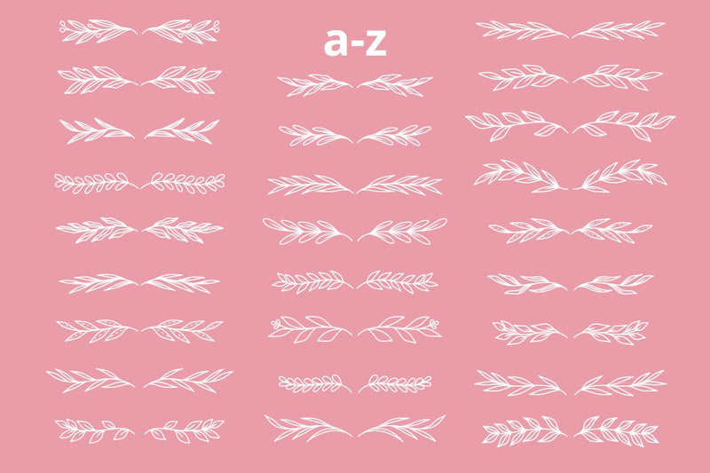 Floralis Dividers - Font Dingbat - So Fontsy