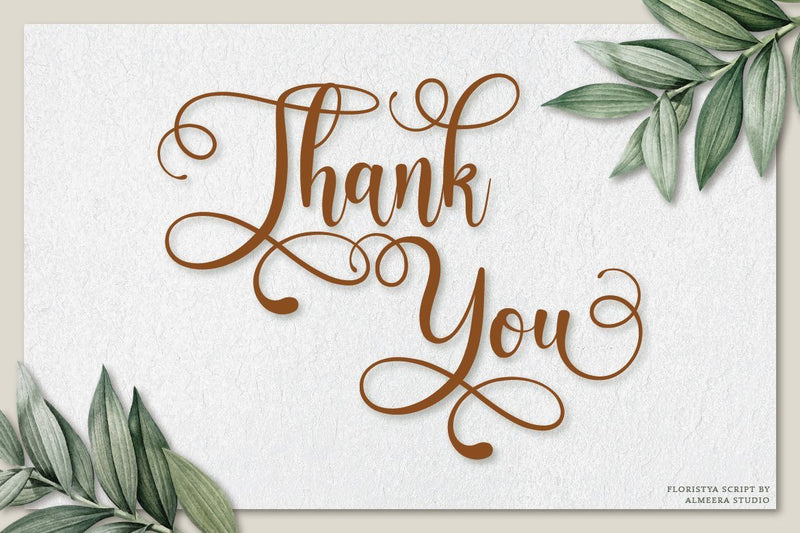 Floristya Script - So Fontsy