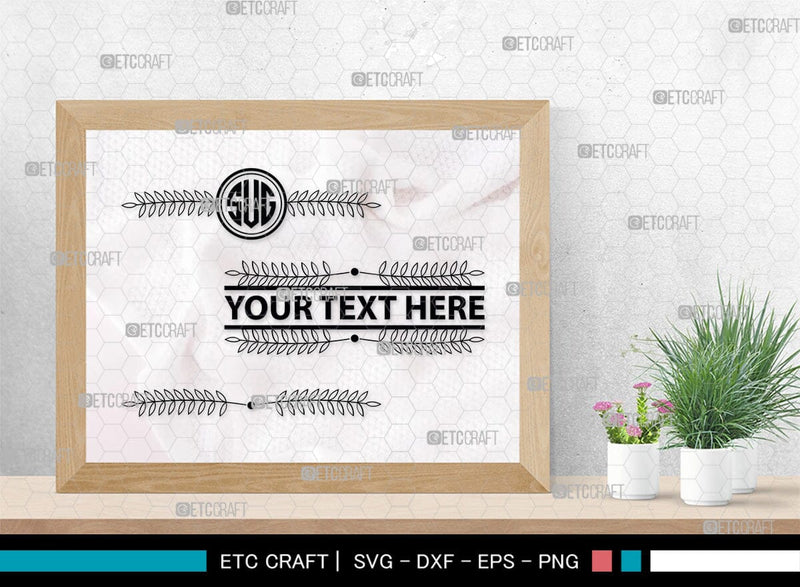 Flourish Monogram, Flourish Silhouette, Flourish SVG, Swirl Svg, Laurel ...