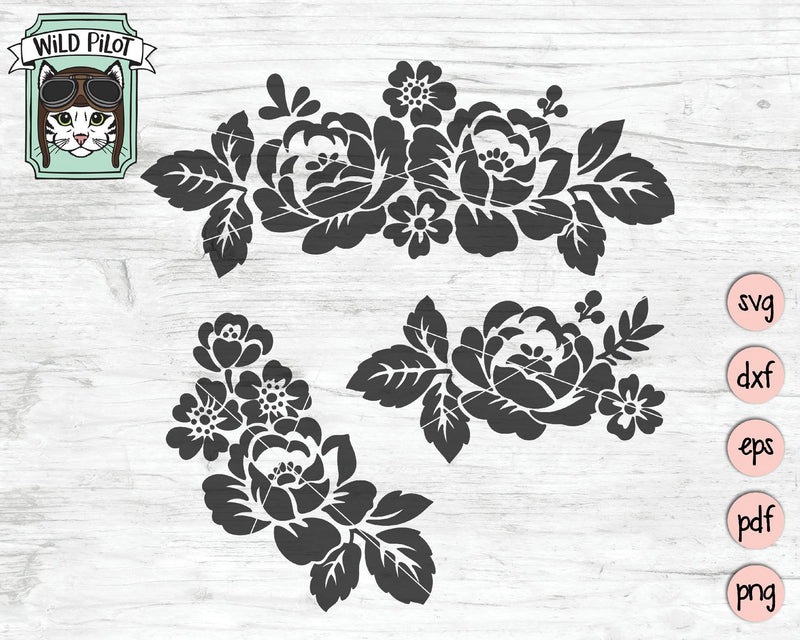 Flower Border SVG Cut File - So Fontsy