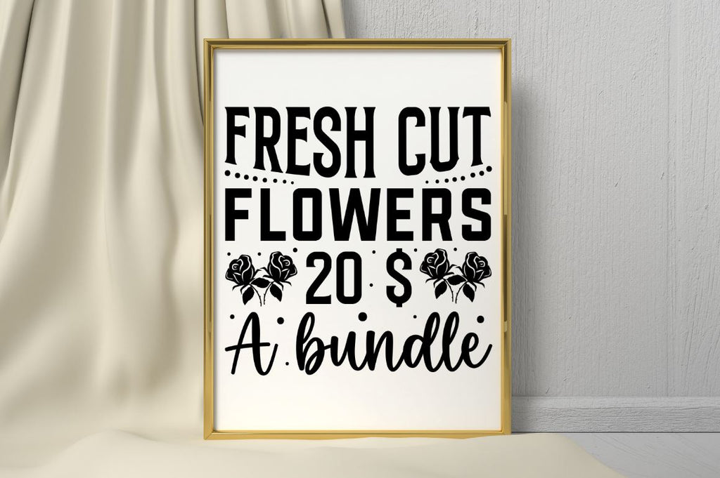 Flower Market Sign Svg Bundle - So Fontsy