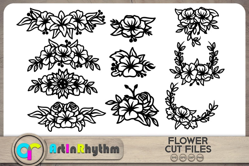 Flower SVG bundle - So Fontsy