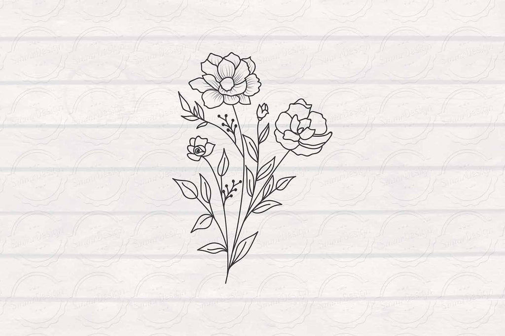 Flower SVG File - So Fontsy