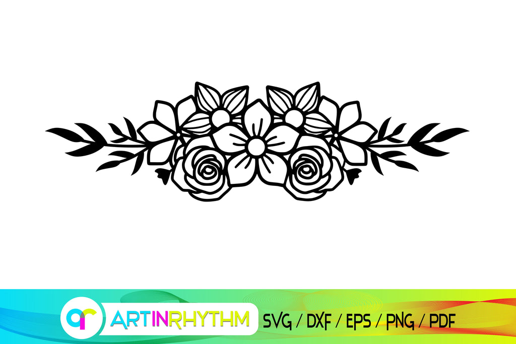 flower svg, floral svg - So Fontsy