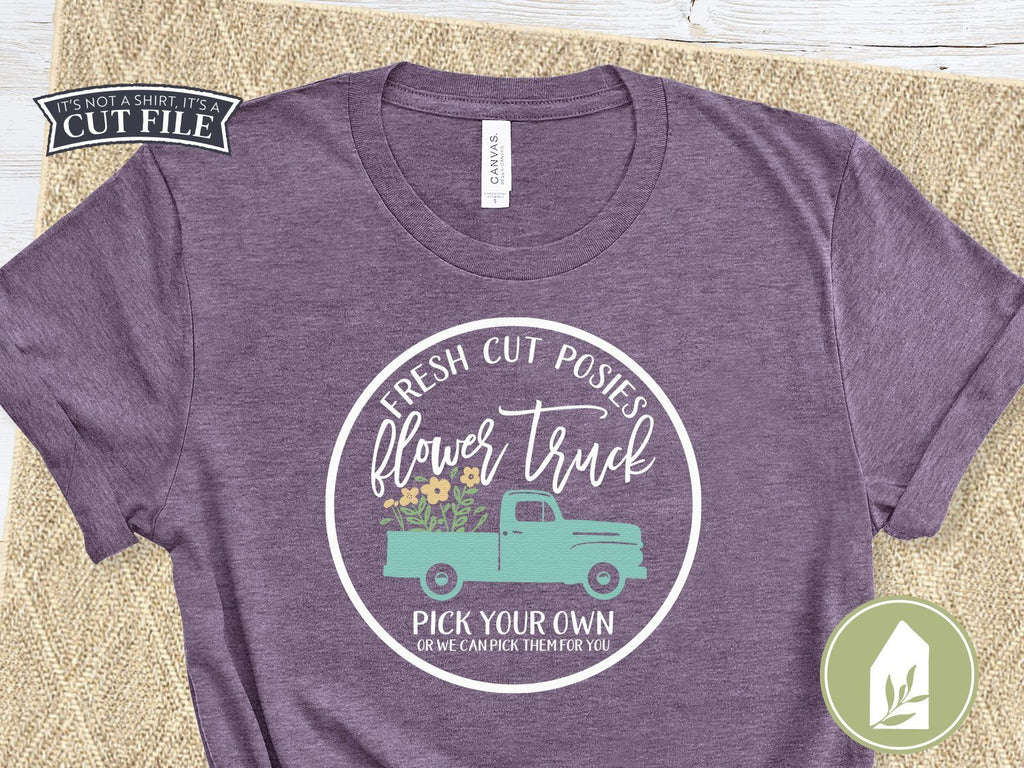 Flower Truck SVG | Vintage Truck SVG | Farmhouse Spring SVG Files - So ...