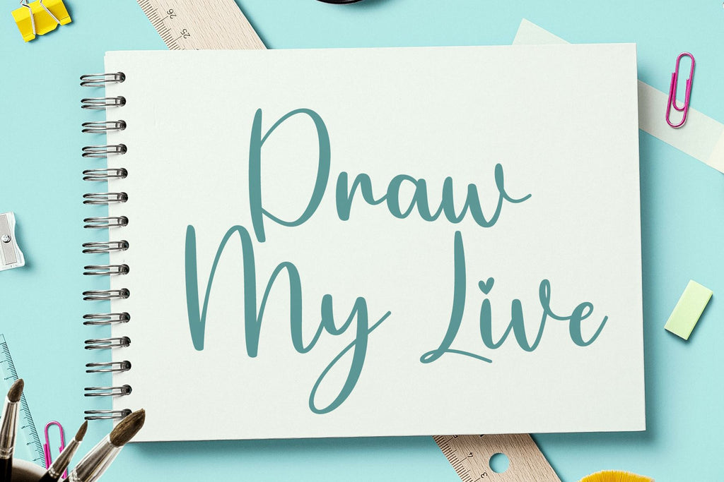 Flowers - handwritten font - So Fontsy