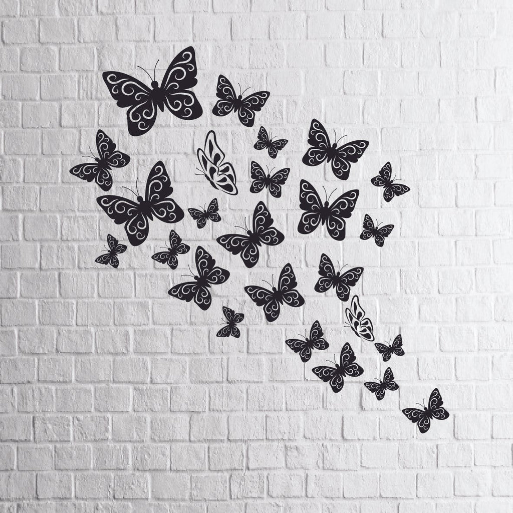 Fluttering Butterflies (3) Svg Bundle Files, Butterfly Svg, Butterfly ...