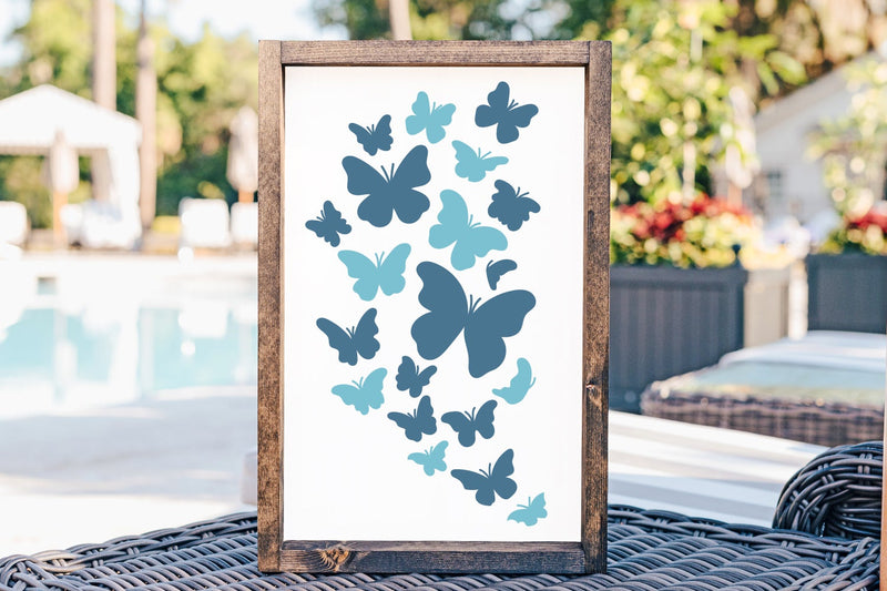 Fluttering Butterflies | Butterfly SVG Cut File - So Fontsy