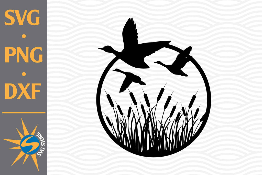 Flying Duck SVG, PNG, DXF Digital Files Include - So Fontsy