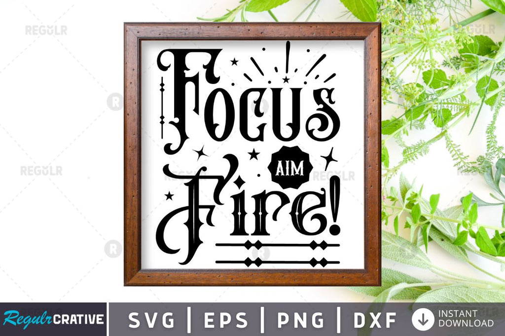 Focus aim fire! SVG - So Fontsy