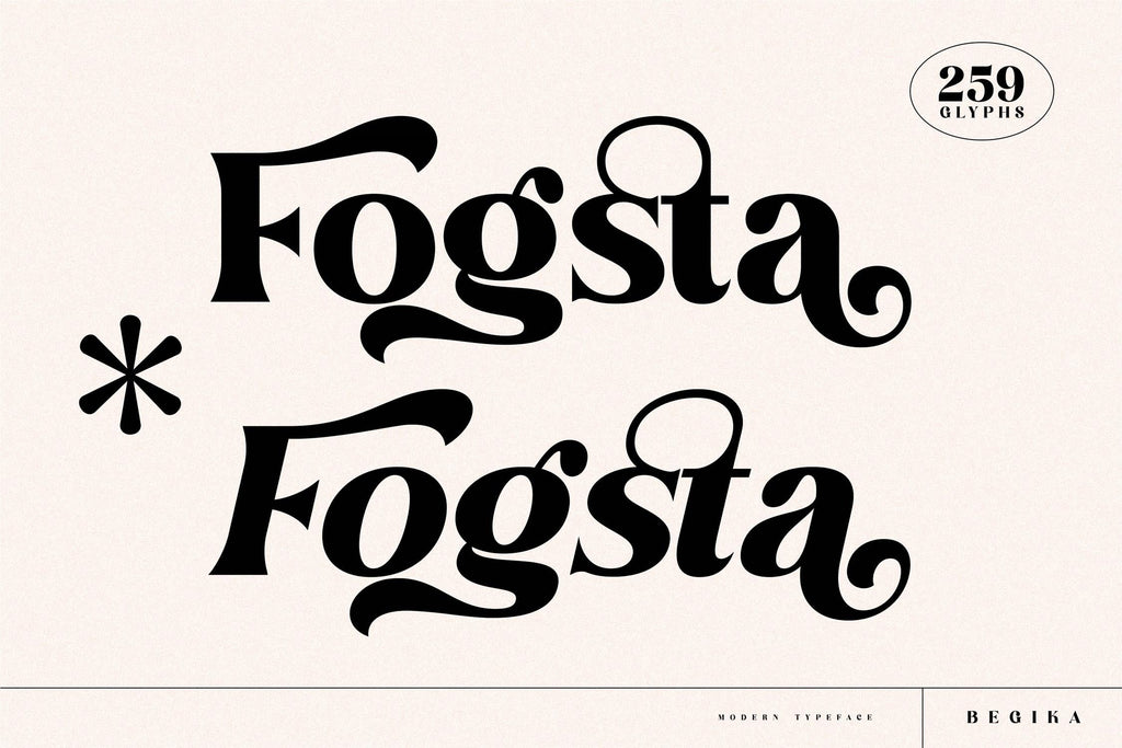 Fogsta Typeface - So Fontsy