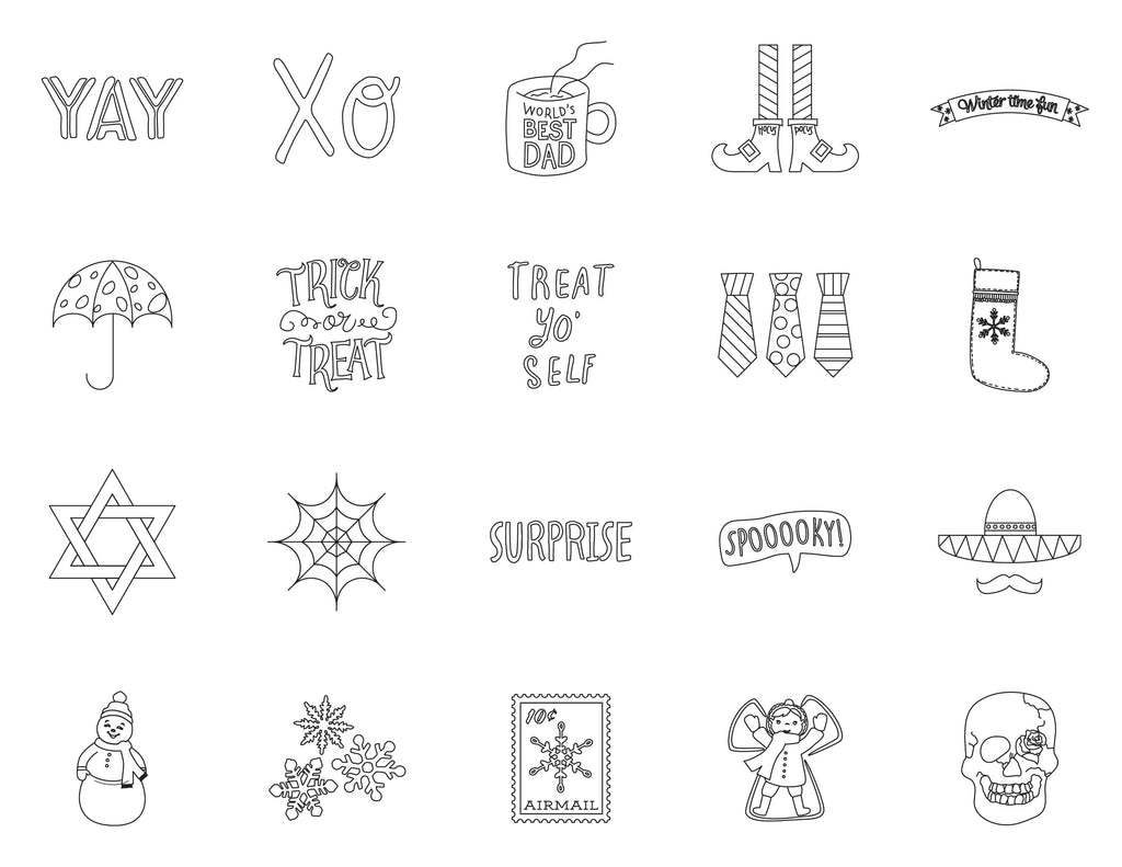 Huge Foil Quill Holiday Design SVG Bundle | So Fontsy