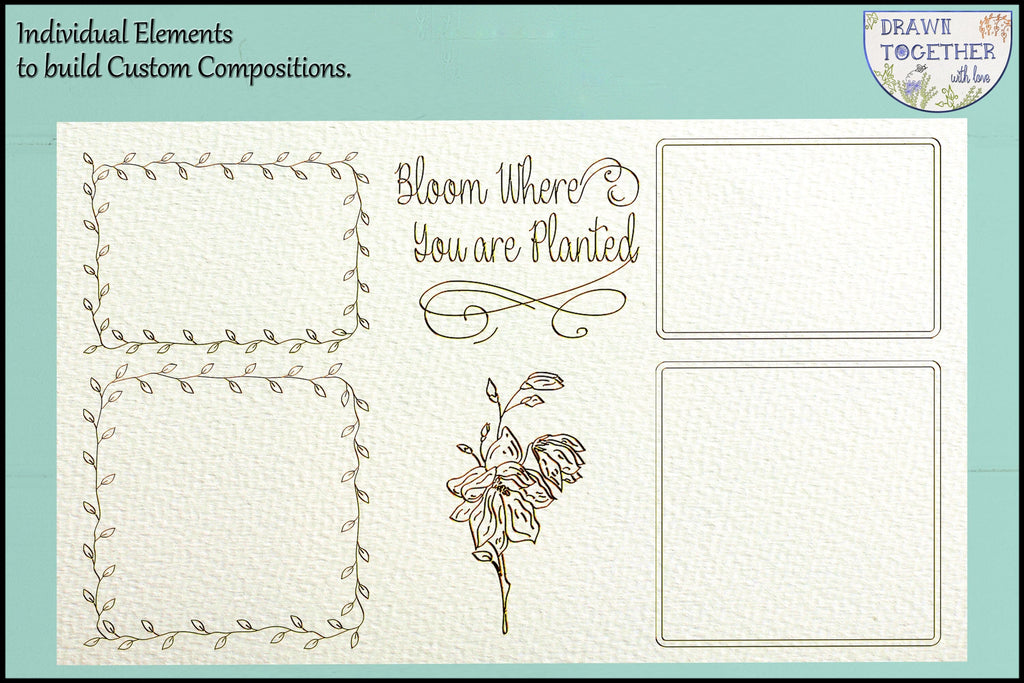 Foil Quill | Single Line | Embossing - Bloom Where you're Planted - So ...