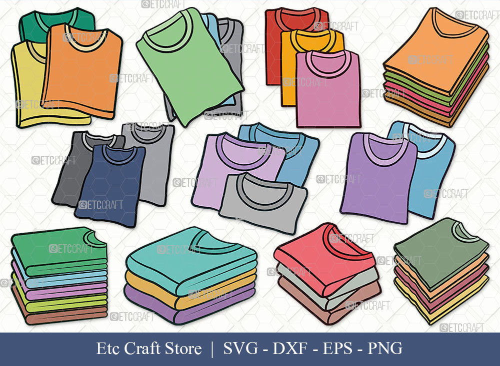 Folded Tshirt SVG, Polo Tshirt Clipart, Tshirt Icon Svg, Folded Clothes ...