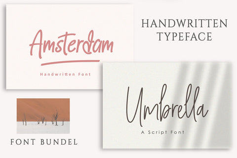 Font Bundle - Handwritten Series - So Fontsy