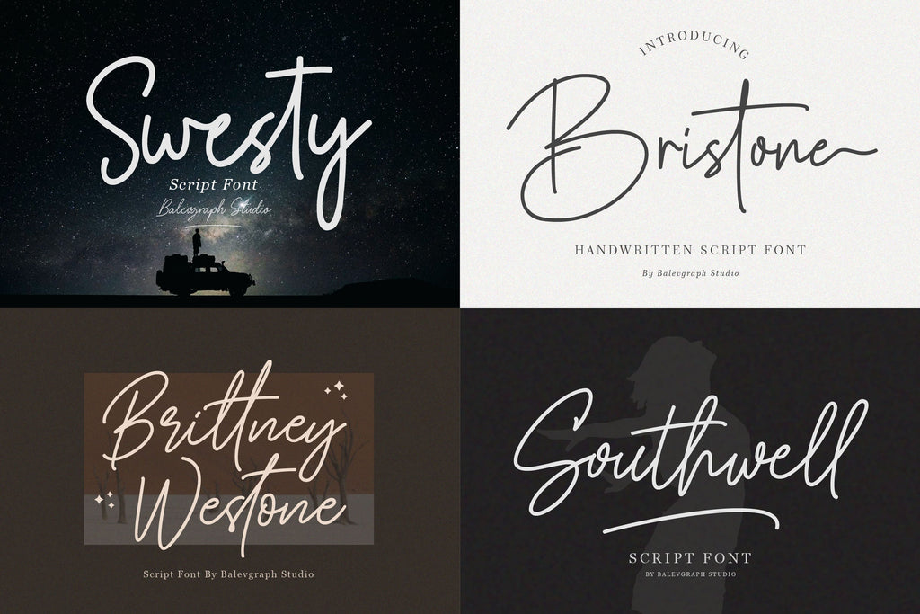 Font Bundle - Handwritten Signature Script Vol 2 | soFontsy - So Fontsy