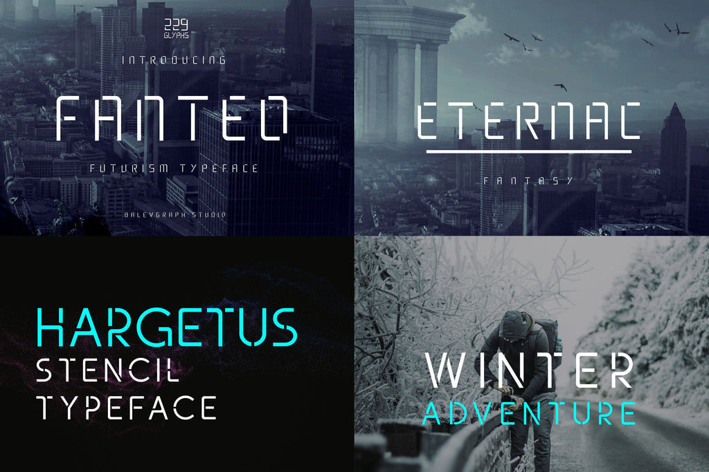 Font Bundle - Modern Sans Serif | SoFontsy - So Fontsy