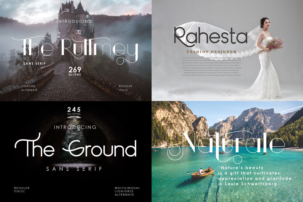 Font Bundle - Modern Sans Serif Vol 2 | So Fontsy