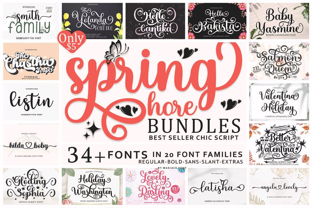 Font Spring Bundles - So Fontsy