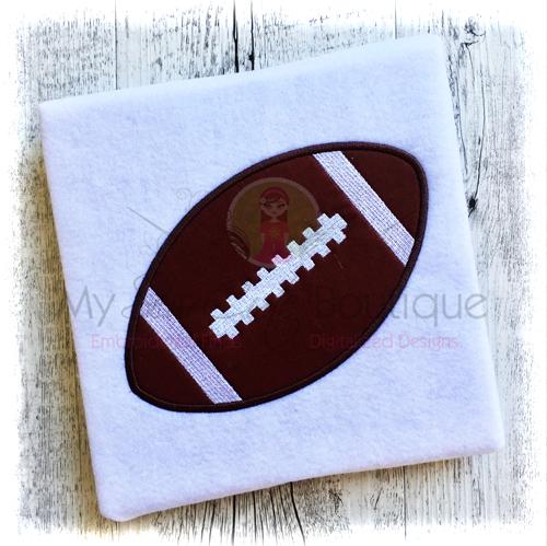 Football Applique Designs - Football Embroidery Sports Applique ...