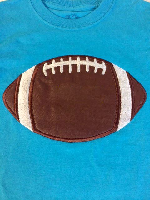 Football Applique Embroidery - So Fontsy