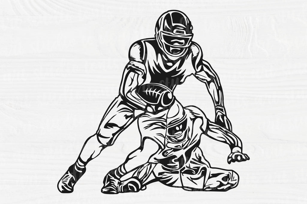 Football Bundle SVG - Football Player PNG, SVG - Football Template Svg ...