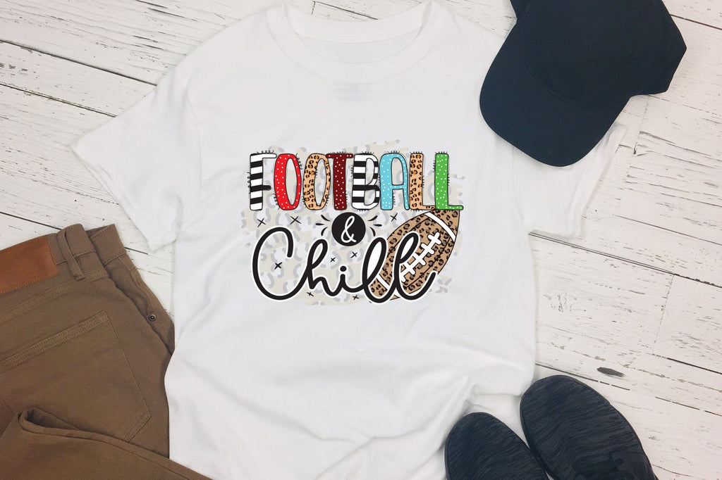 Football & Chill PNG | Football Sublimation PNG - So Fontsy