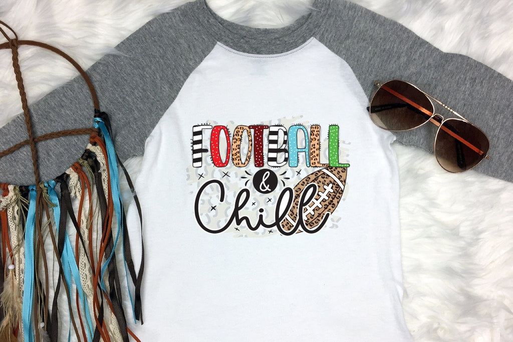 Football & Chill PNG | Football Sublimation PNG - So Fontsy