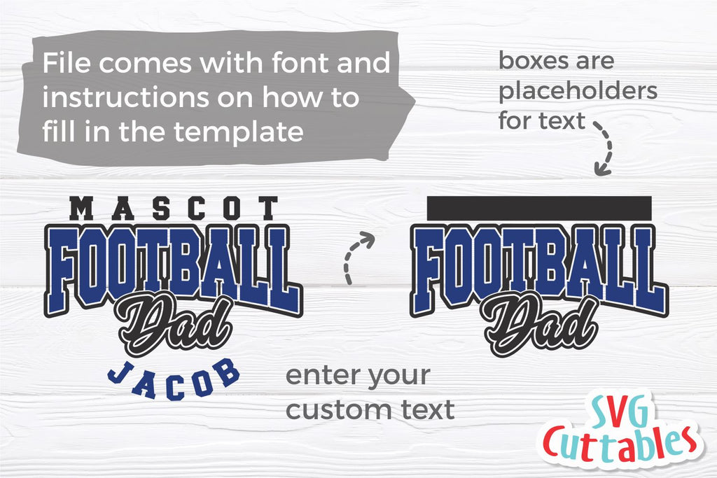 Football Cut File - Football Template 0057 - svg - eps - dxf - Footbal ...