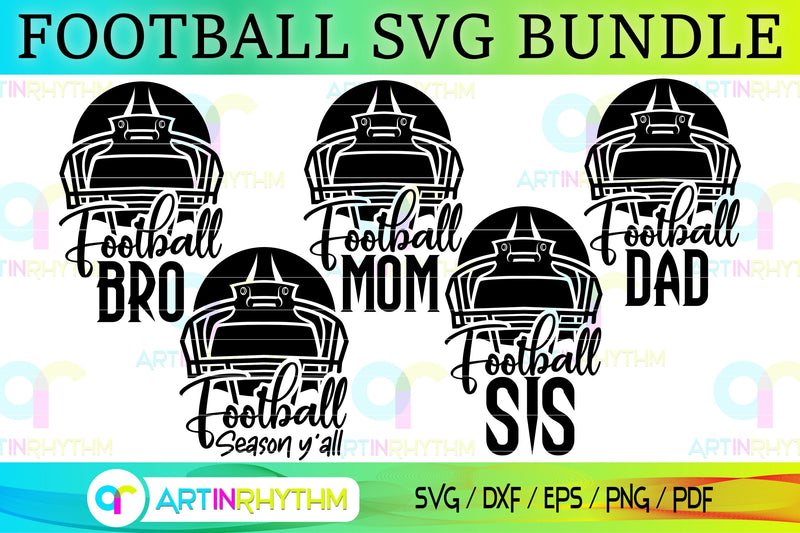 Football family svg bundle - So Fontsy