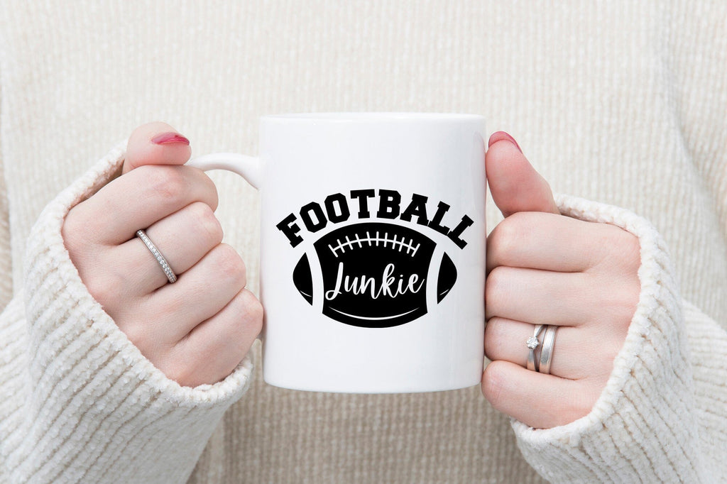 Football Junkie | Football SVG Cut File - So Fontsy