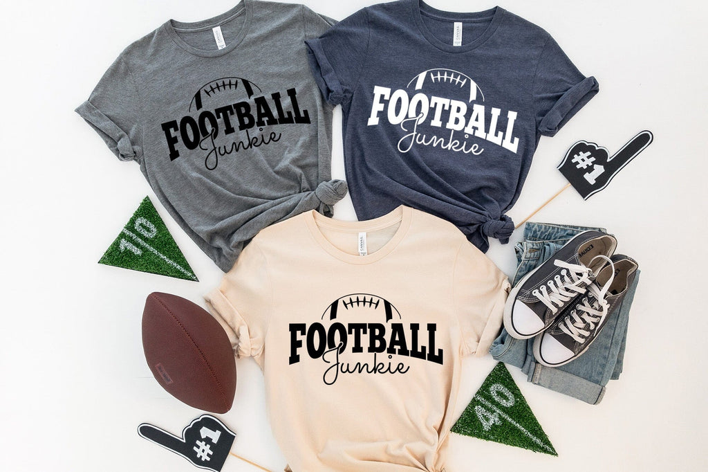 Football Junkie SVG - Football SVG - So Fontsy