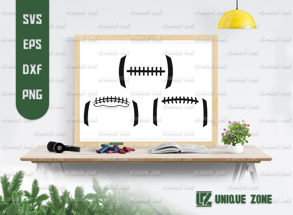 Football Laces SVG Bundle, Football Silhouette Svg, Football Skeleton ...