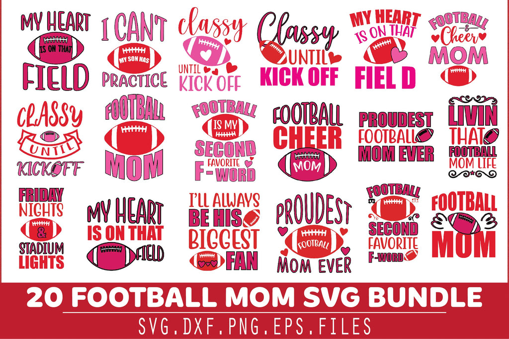 Football Mom SVG Bundle - So Fontsy