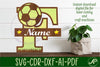 Football or Soccer Monogram F Letter - So Fontsy