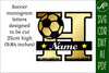 Football or Soccer Monogram H Letter - So Fontsy