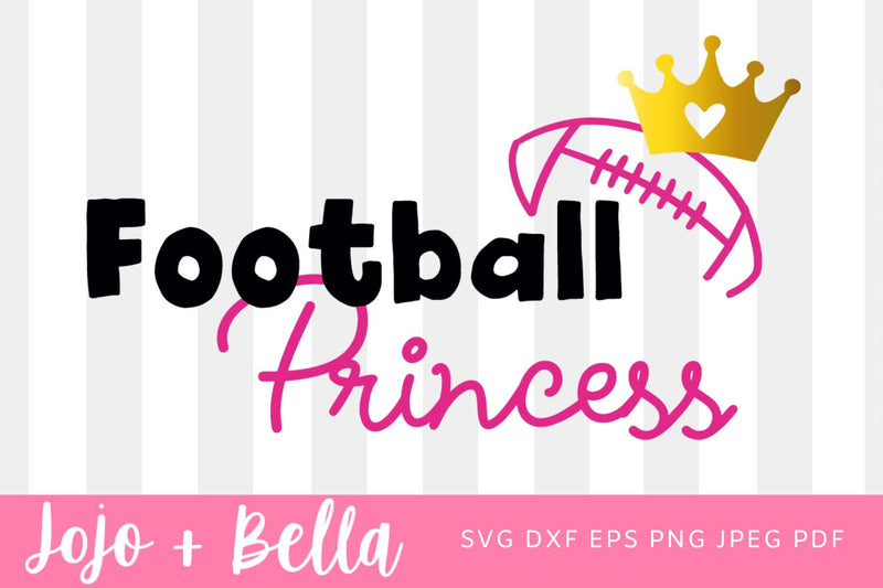 Football Princess Svg, Football Svg, NFL Svg, Football PNG, T-shirt ...