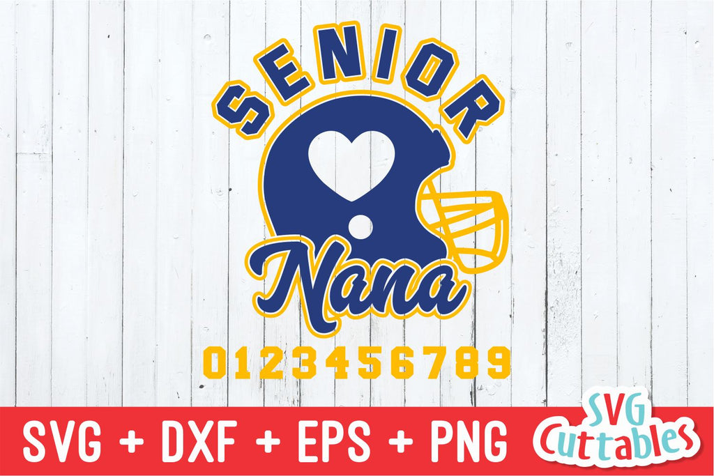 Football Senior Nana SVG | Football Senior | Football Svg - So Fontsy