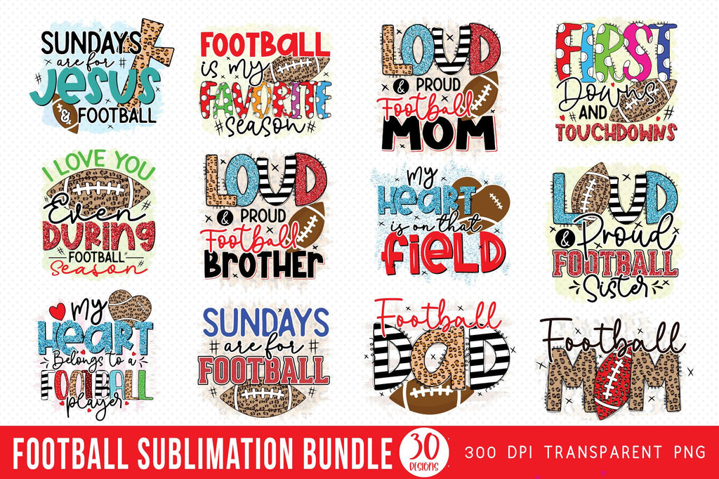 Football Sublimation Bundle - So Fontsy