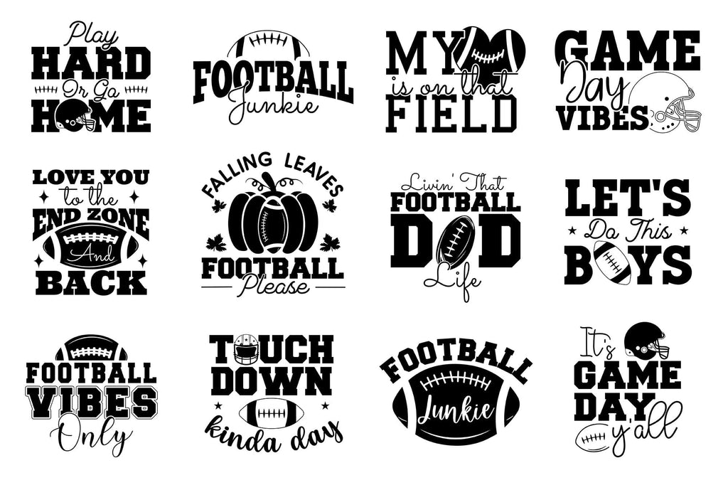 Football SVG Bundle Vol.3 - So Fontsy